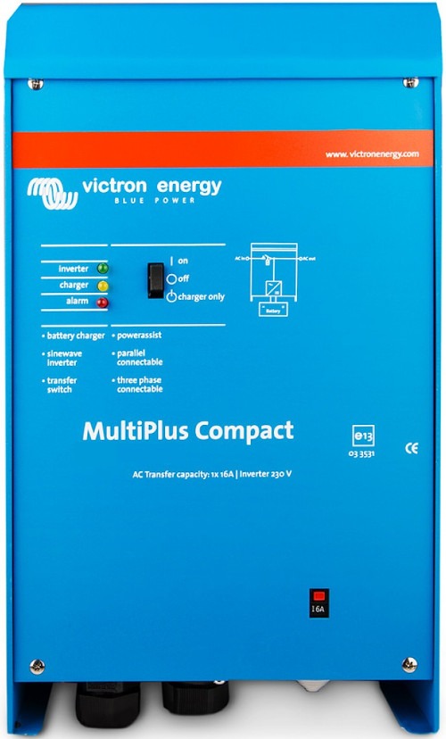 MultiPlus Compact 24/1600/40-16 VE.Bus 1300W Inverter/Charger - Get ...